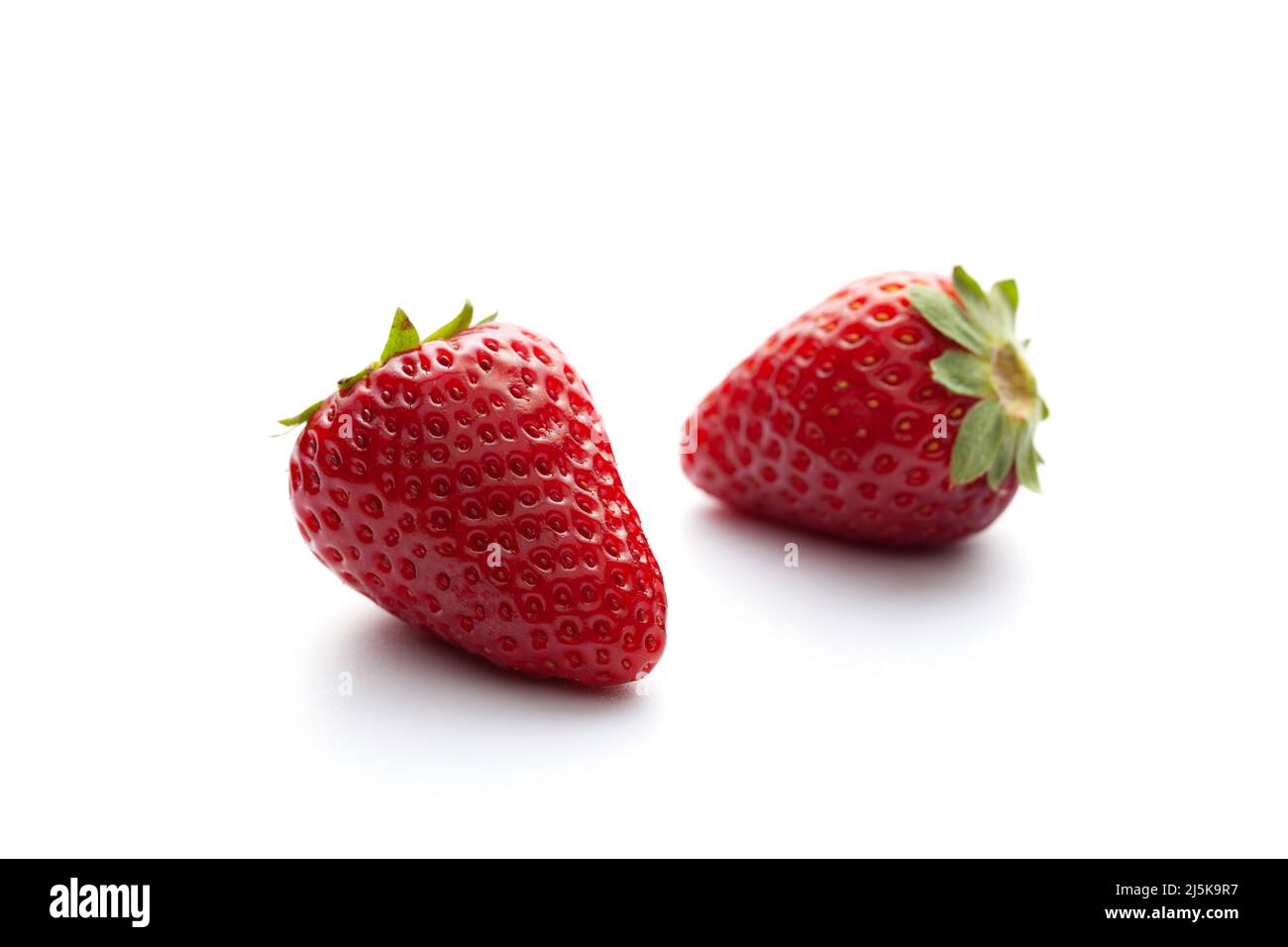 strawberries fruits isolated on white background Stock Photo - Alamy