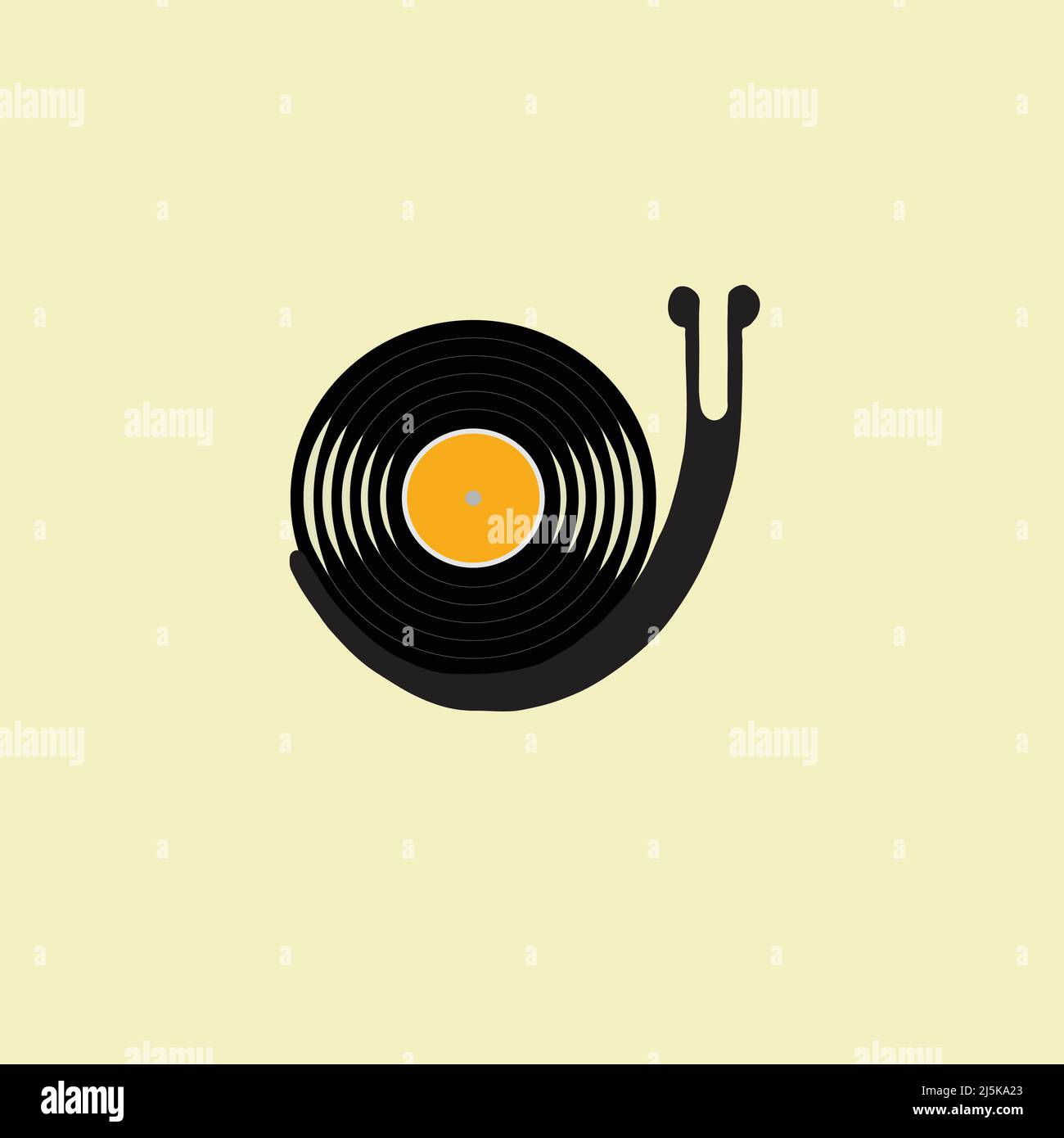 Plastic record Stock Vector Images - Alamy