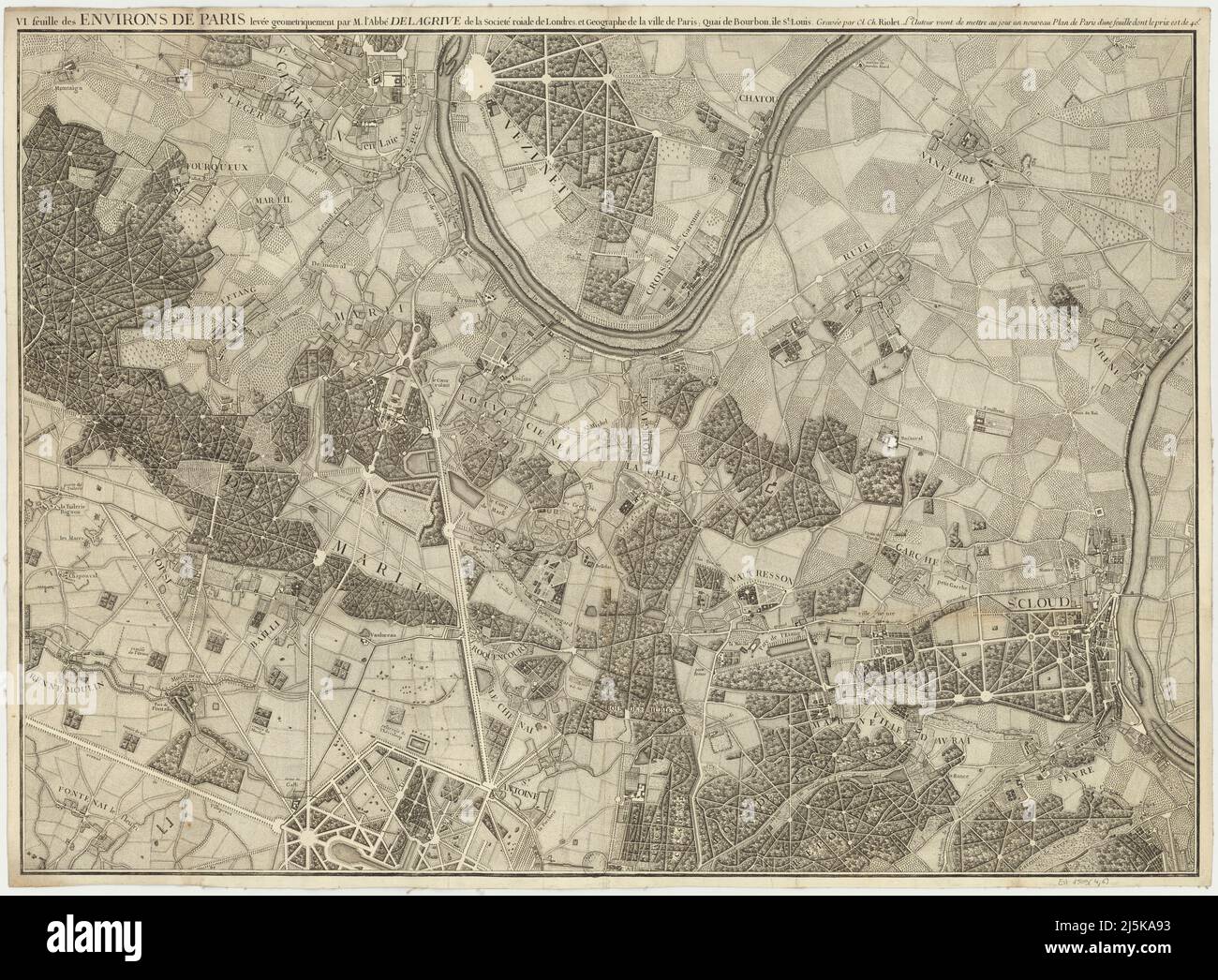 Paris map 18th century hi-res stock photography and images - Alamy