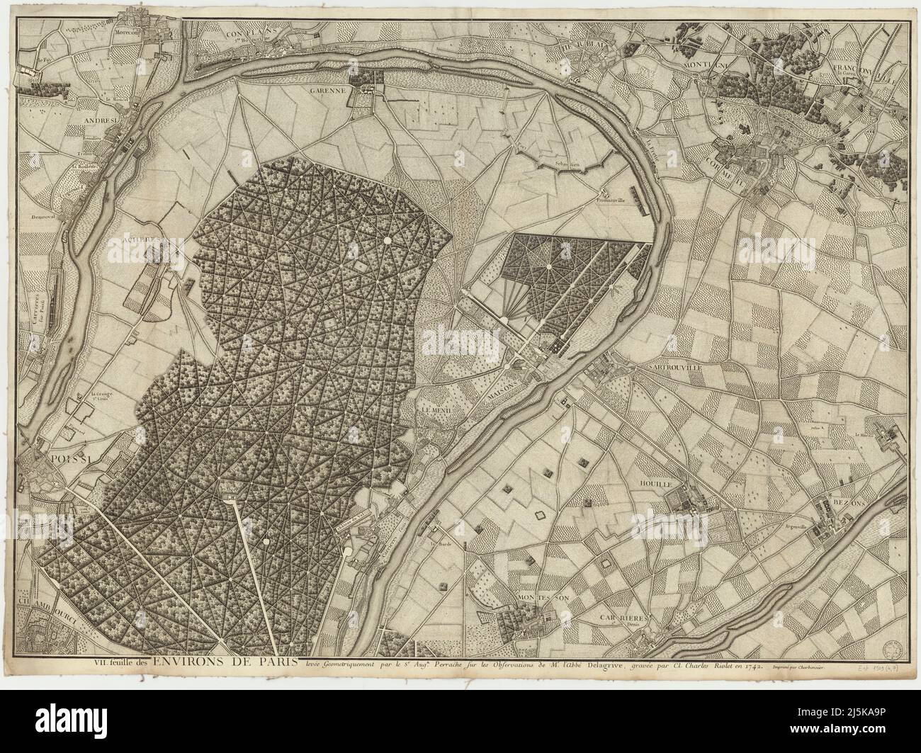 17th century paris map hi-res stock photography and images - Alamy