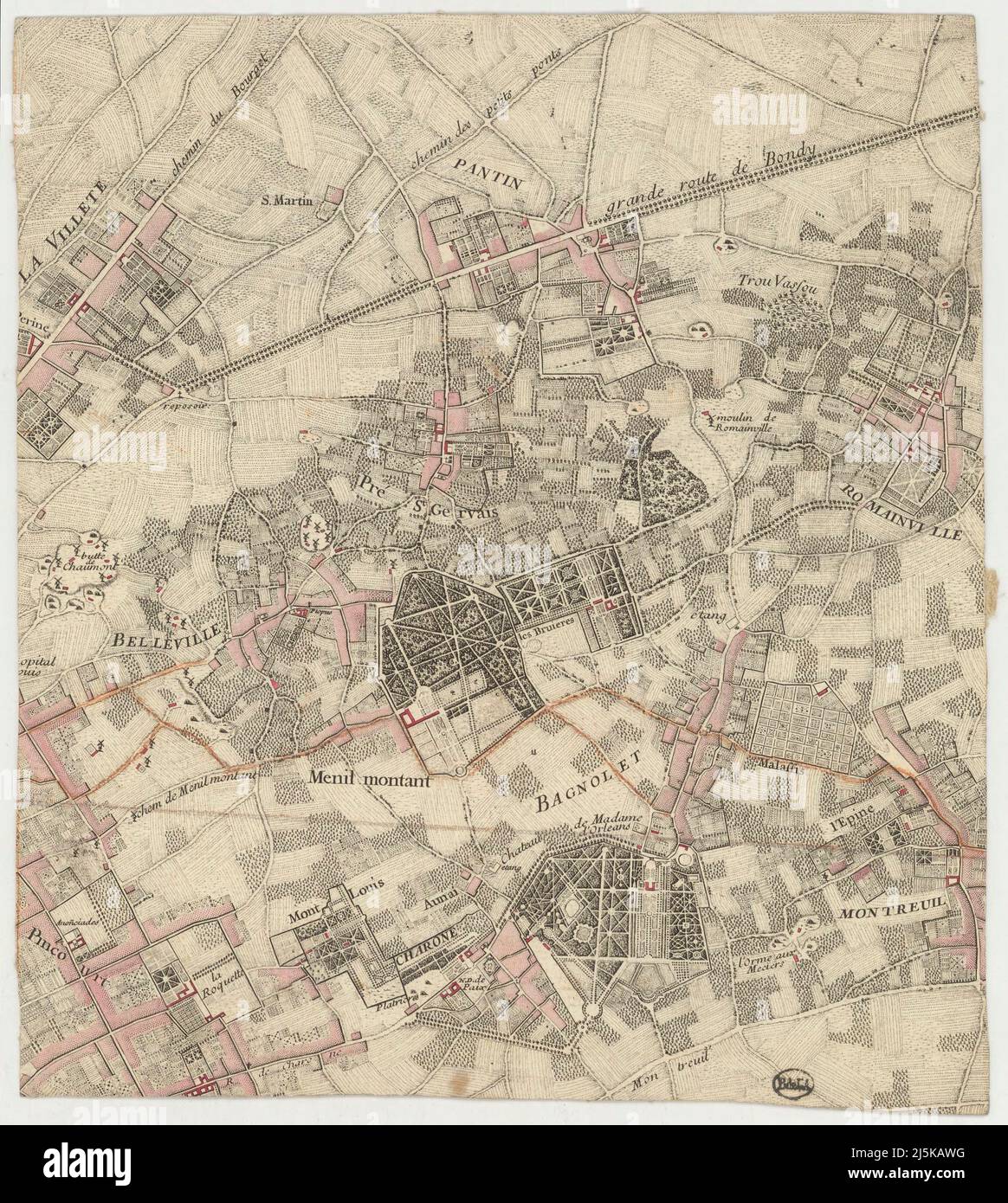 17th century paris map hi-res stock photography and images - Alamy