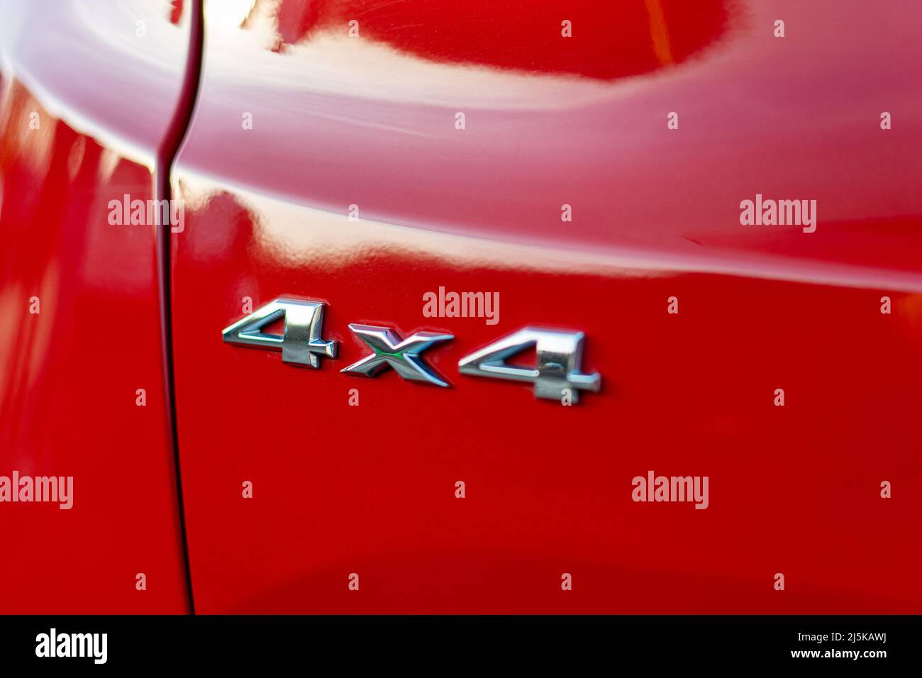 Grunge track 4x4 letters. The designation of all-wheel drive on SUVs ...