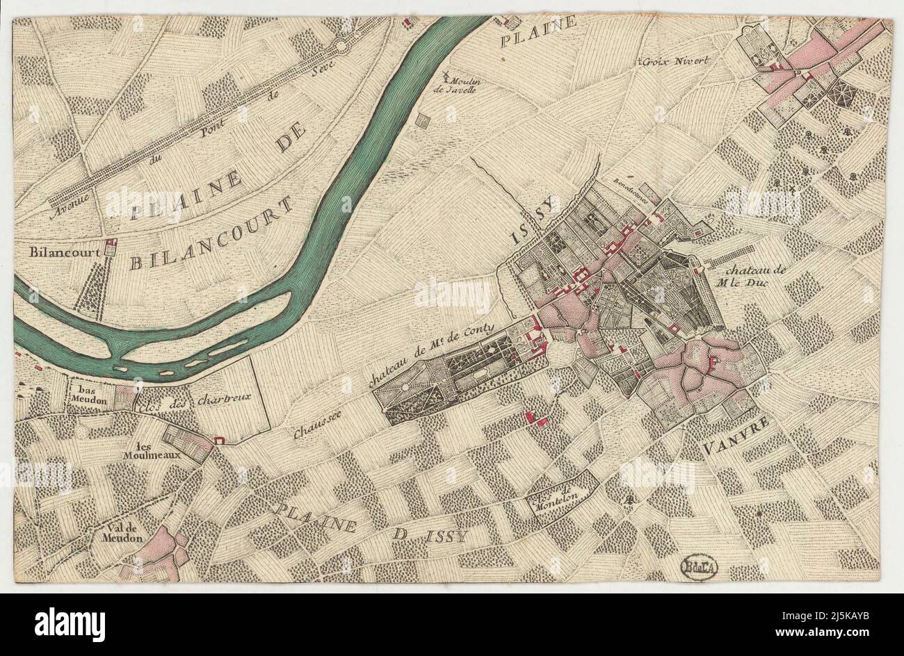 Vintage map of Paris and area around it from 17th/18th century. Maps ...