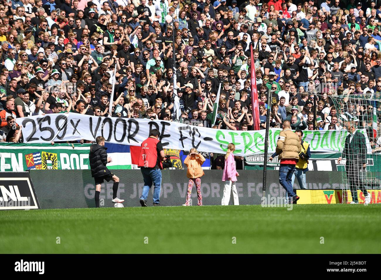 GRONINGEN, 24-04-2022, Euroborg Stadion, football, Dutch Eredivisie ...