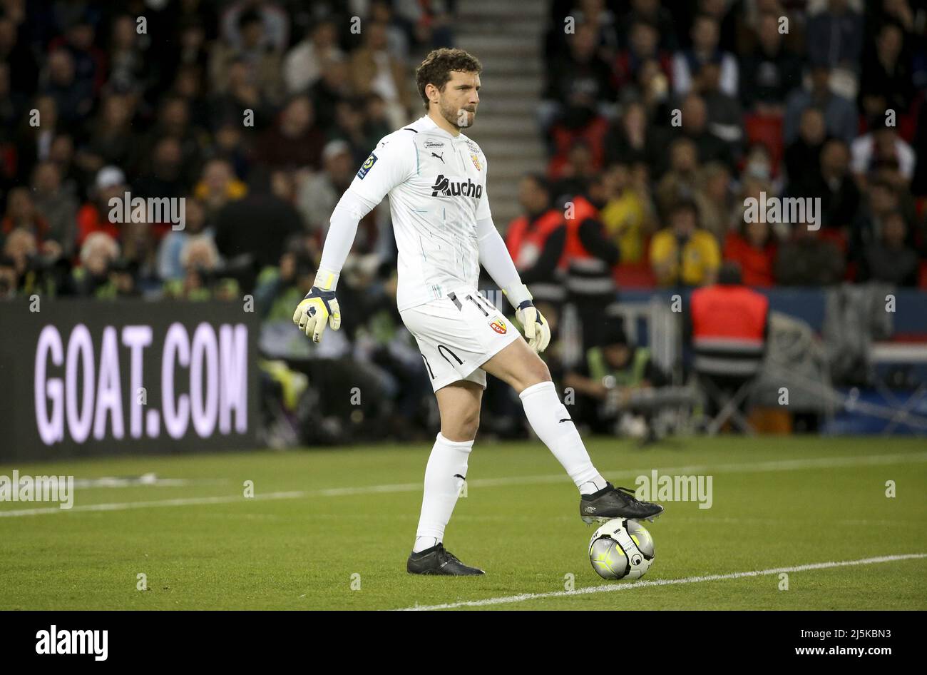 Goalkeeper of Lens Jean-Louis Leca during the French championship Ligue ...