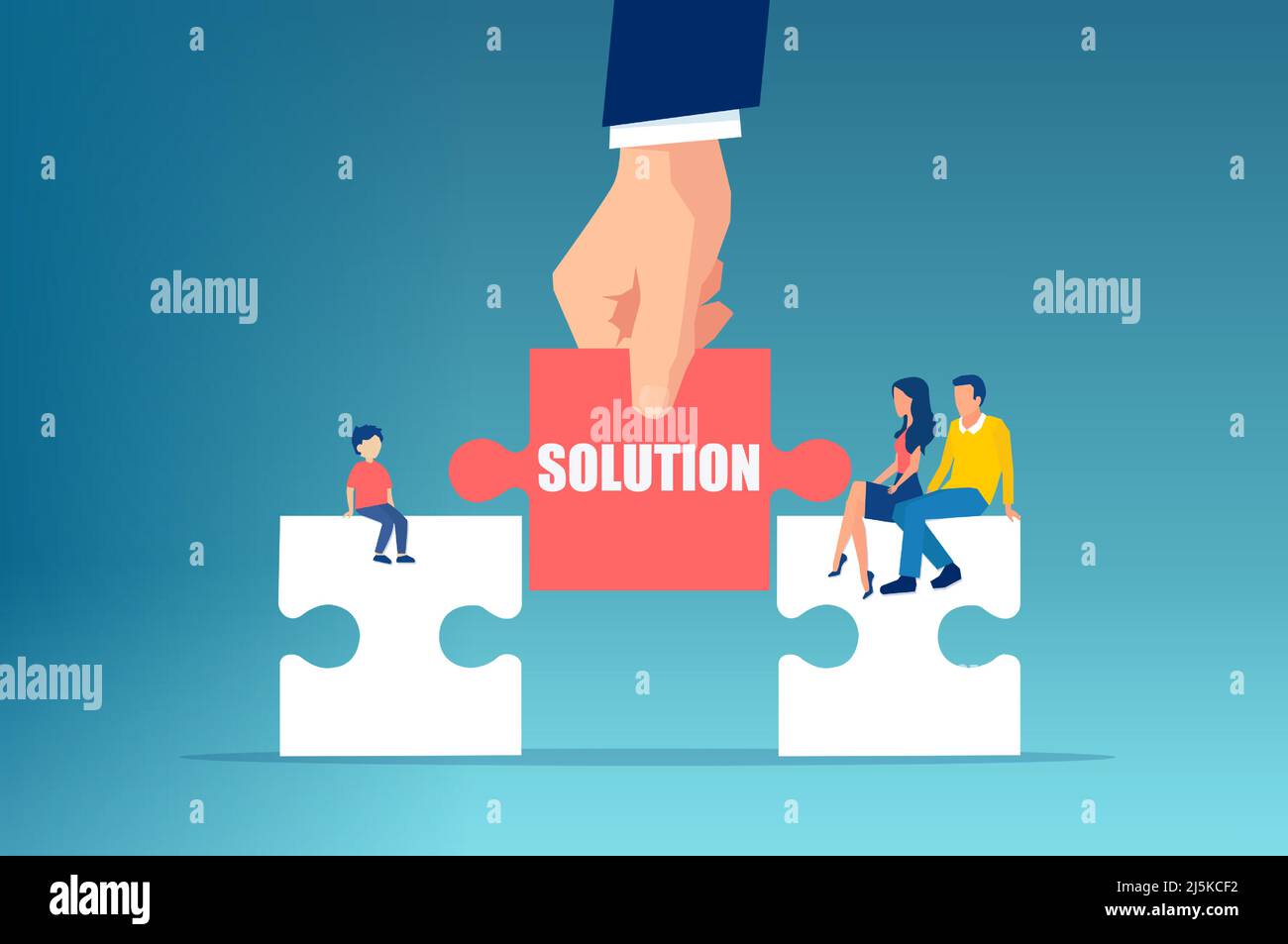 Gap in the bridge Stock Vector Images - Alamy