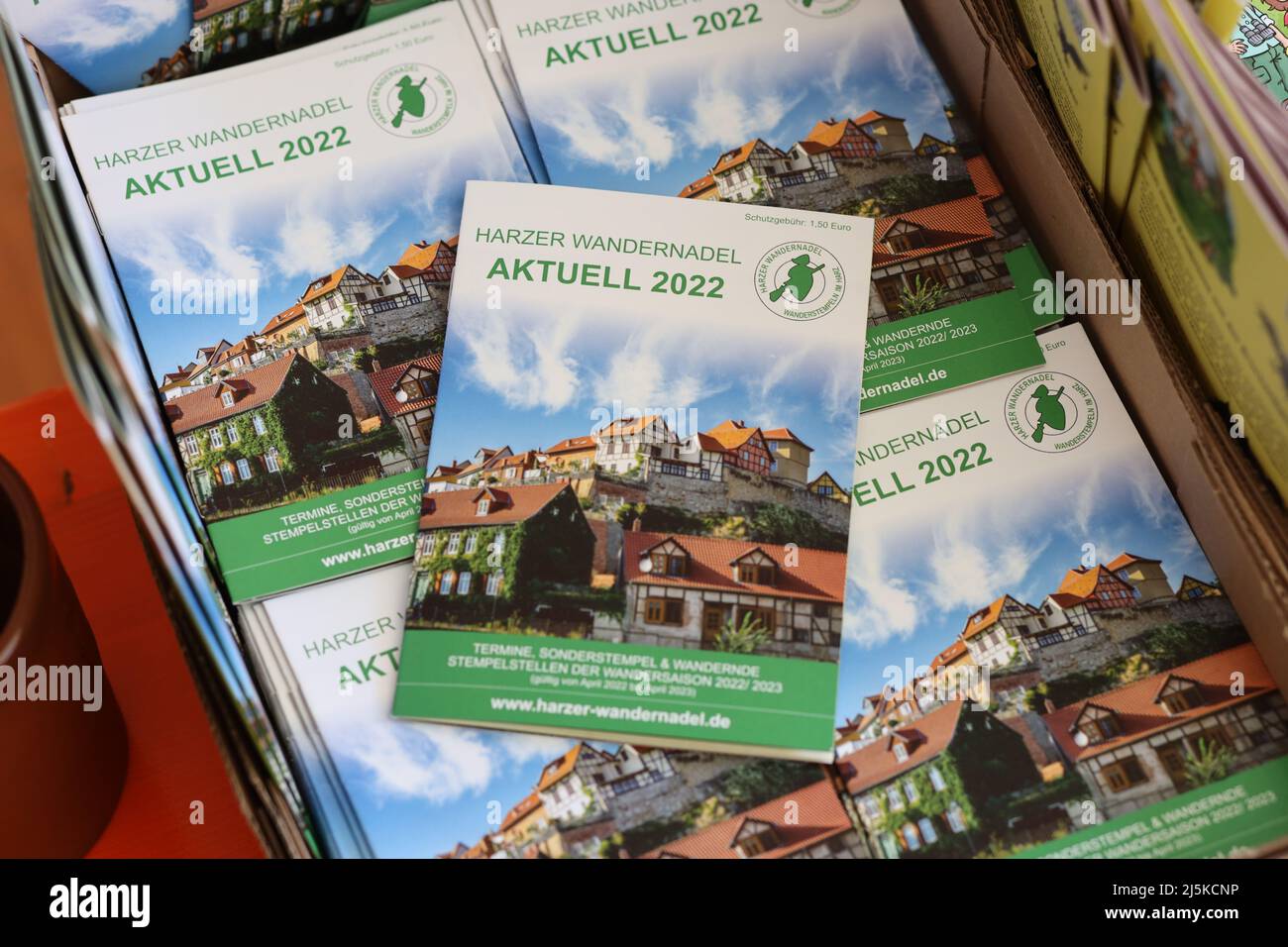 Quedlinburg, Germany. 24th Apr, 2022. The current stamp booklet of the ...