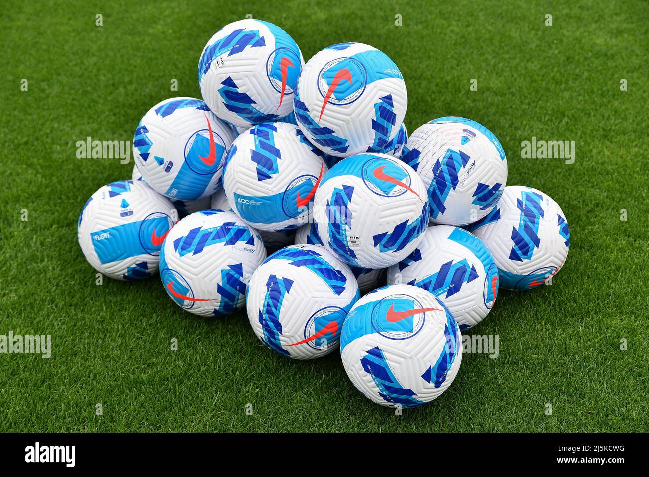 Official balls Serie A 2021/2022 during Empoli FC vs SSC Napoli ...