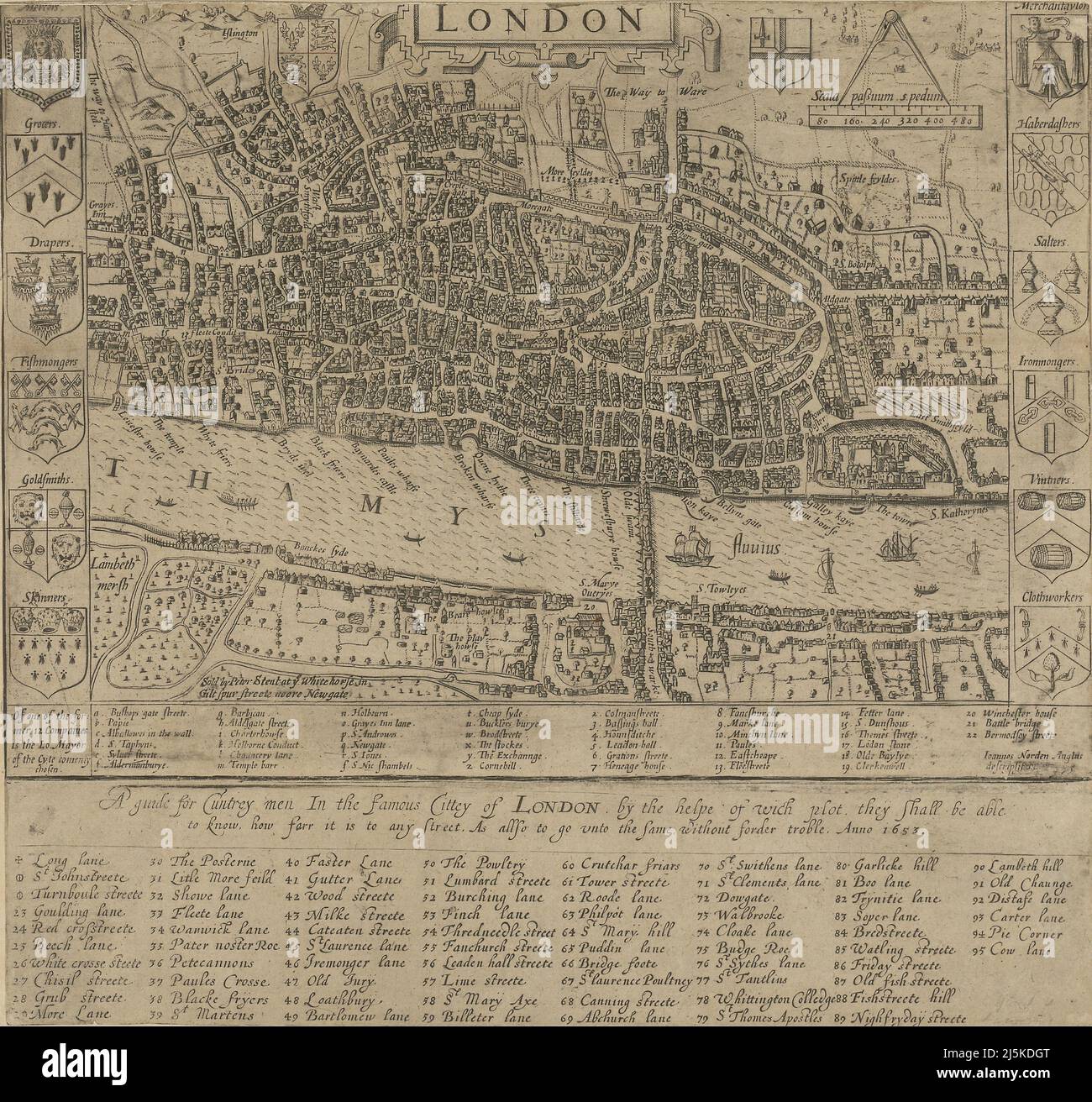 London map 18th century hi-res stock photography and images - Alamy