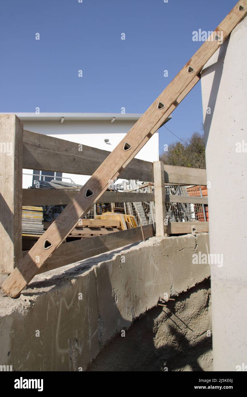 Ladder into pit hi-res stock photography and images - Alamy