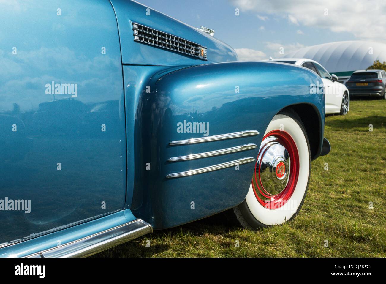 Cadillac front wing. St. George's Day Rally 2022 Stock Photo - Alamy