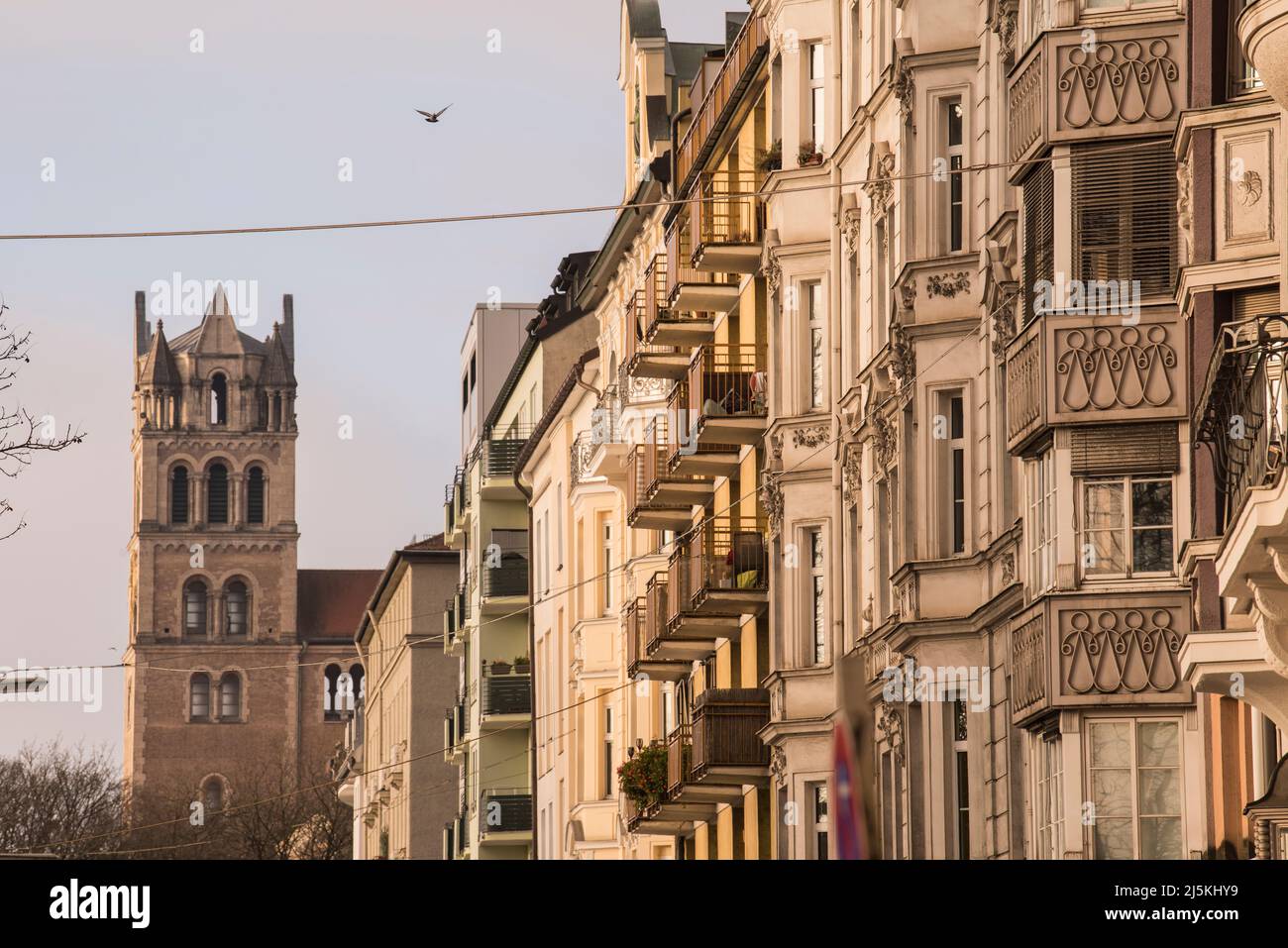 Munich, Germany - April 22,2022: Facade and architecture of the ...
