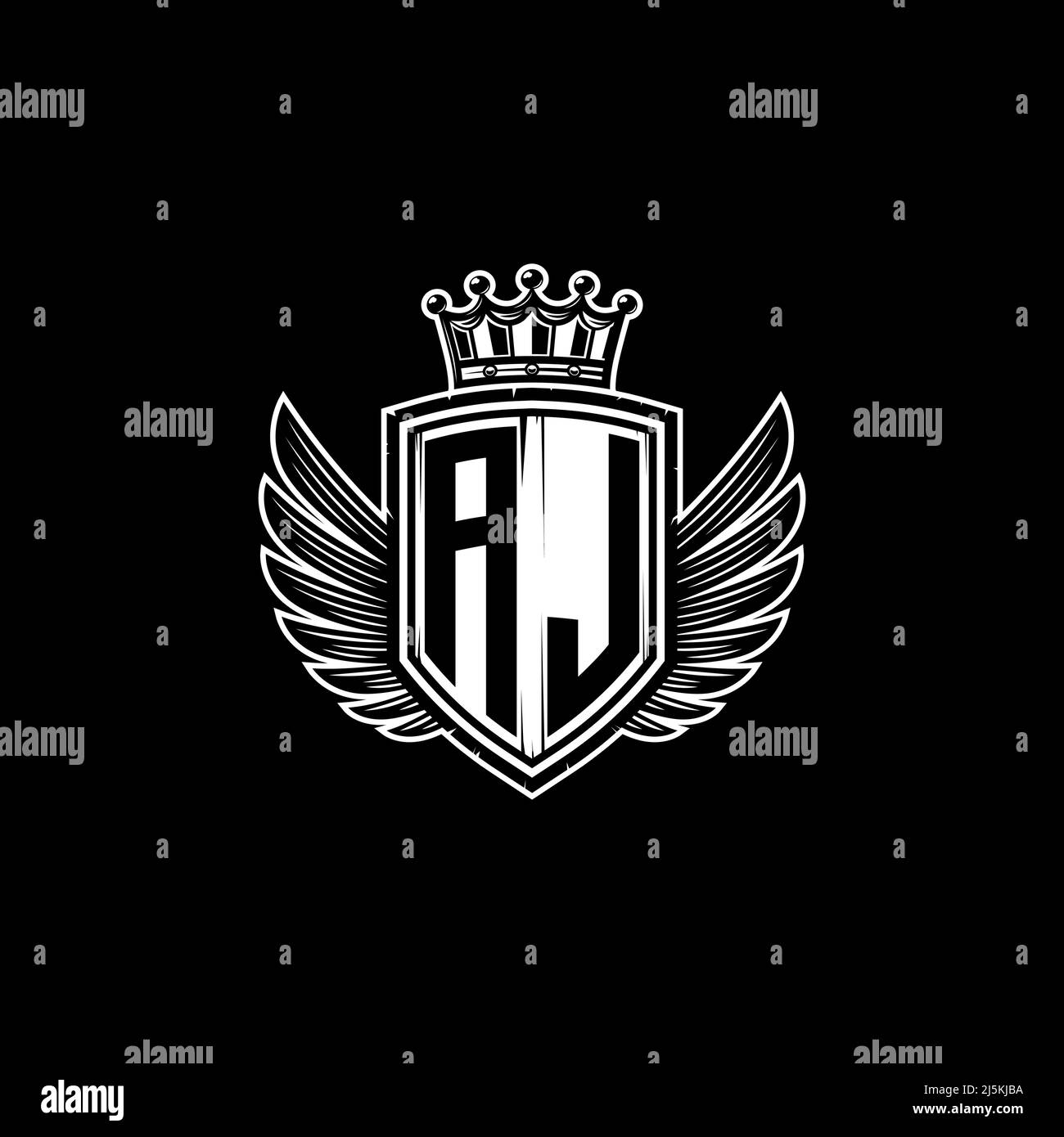 AL Monogram logo letter with Simple shield crown style design. Luxurious monogram, lion luxury ...