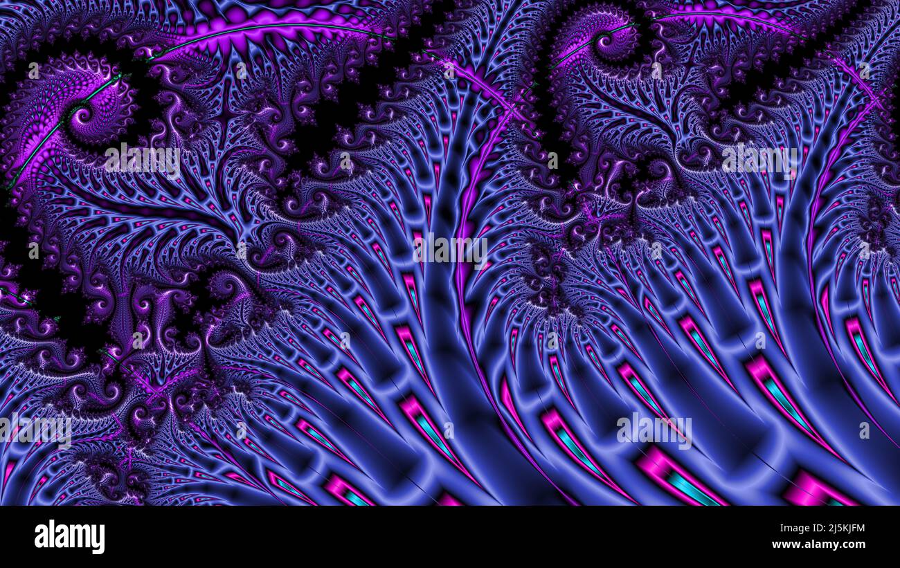Abstract Computer generated Fractal design. A fractal is a never-ending ...