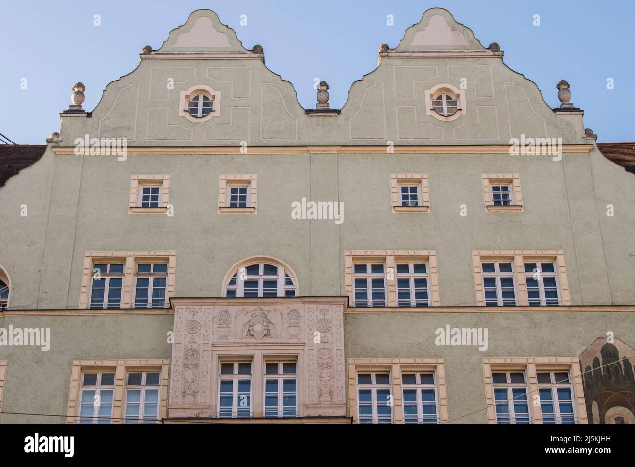 Munich, Germany - April 22,2022: Facade and architecture of the ...