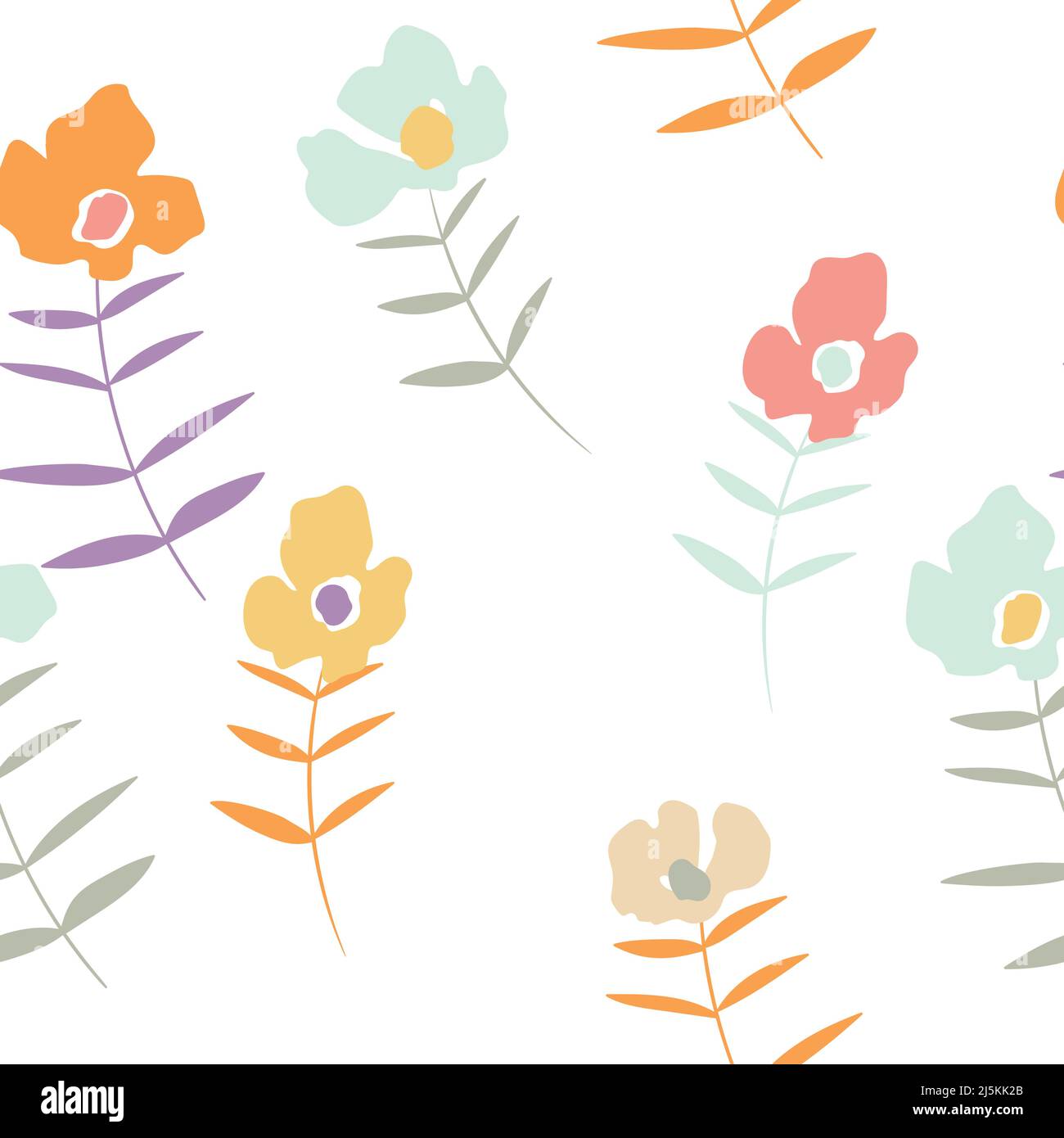 Seamless floral pattern with roses based on traditional folk art ...