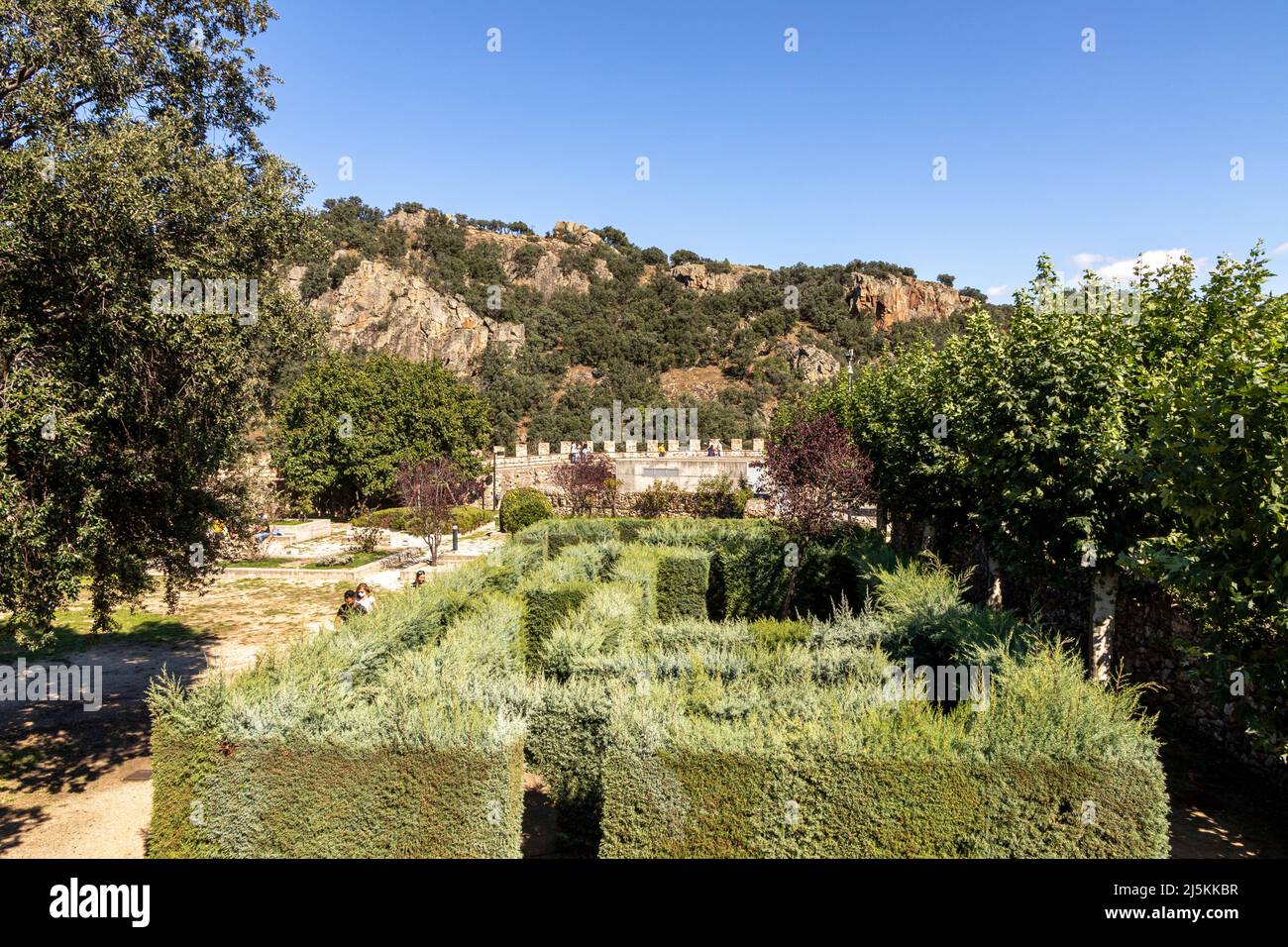 Buitrago del Lozoya, Spain. The medieval garden, called Parque de la ...