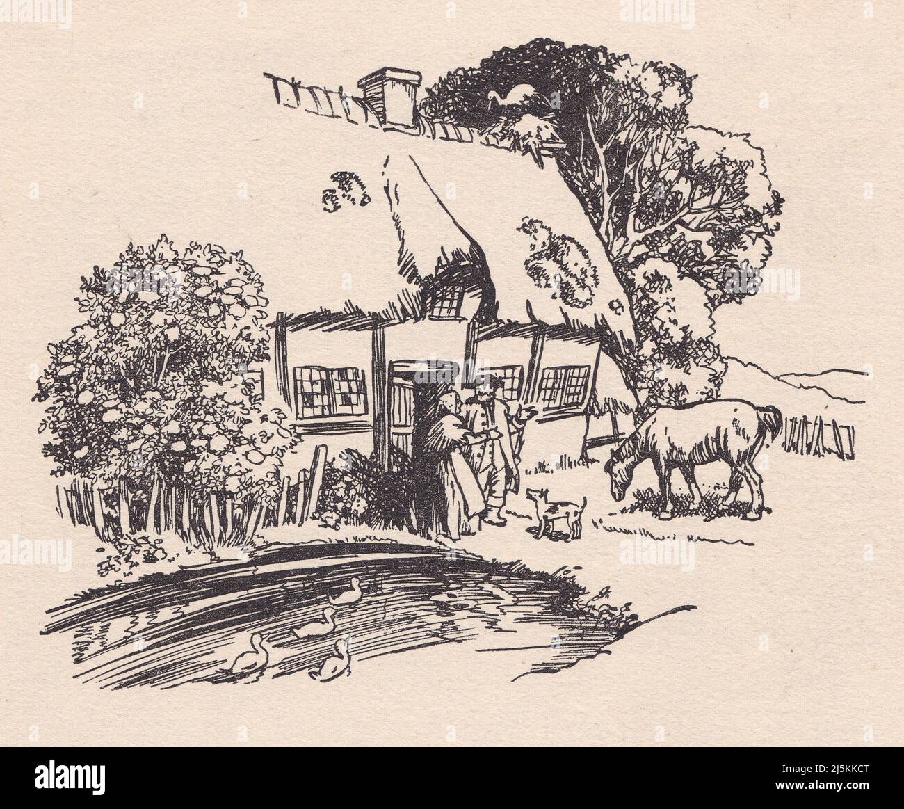 Vintage illustration from Stories from Hans Andersen - What the old man ...