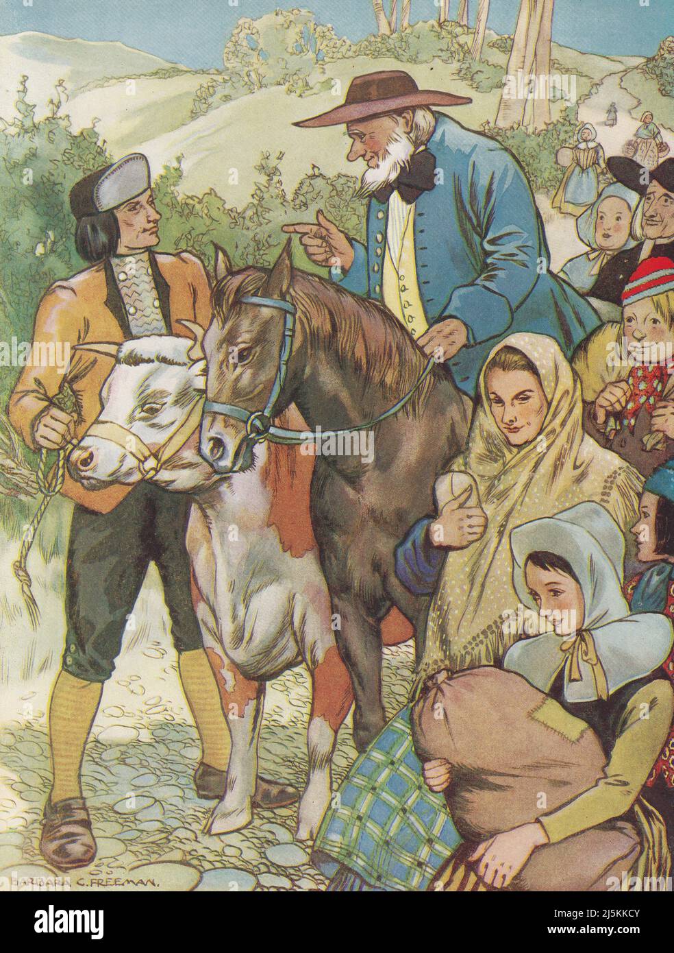 Vintage illustration from Stories from Hans Andersen - What the old man ...