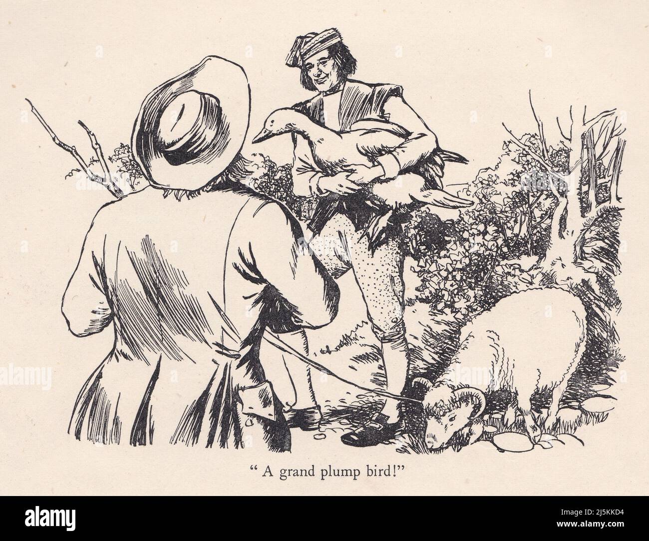 Vintage illustration from Stories from Hans Andersen - What the old man ...