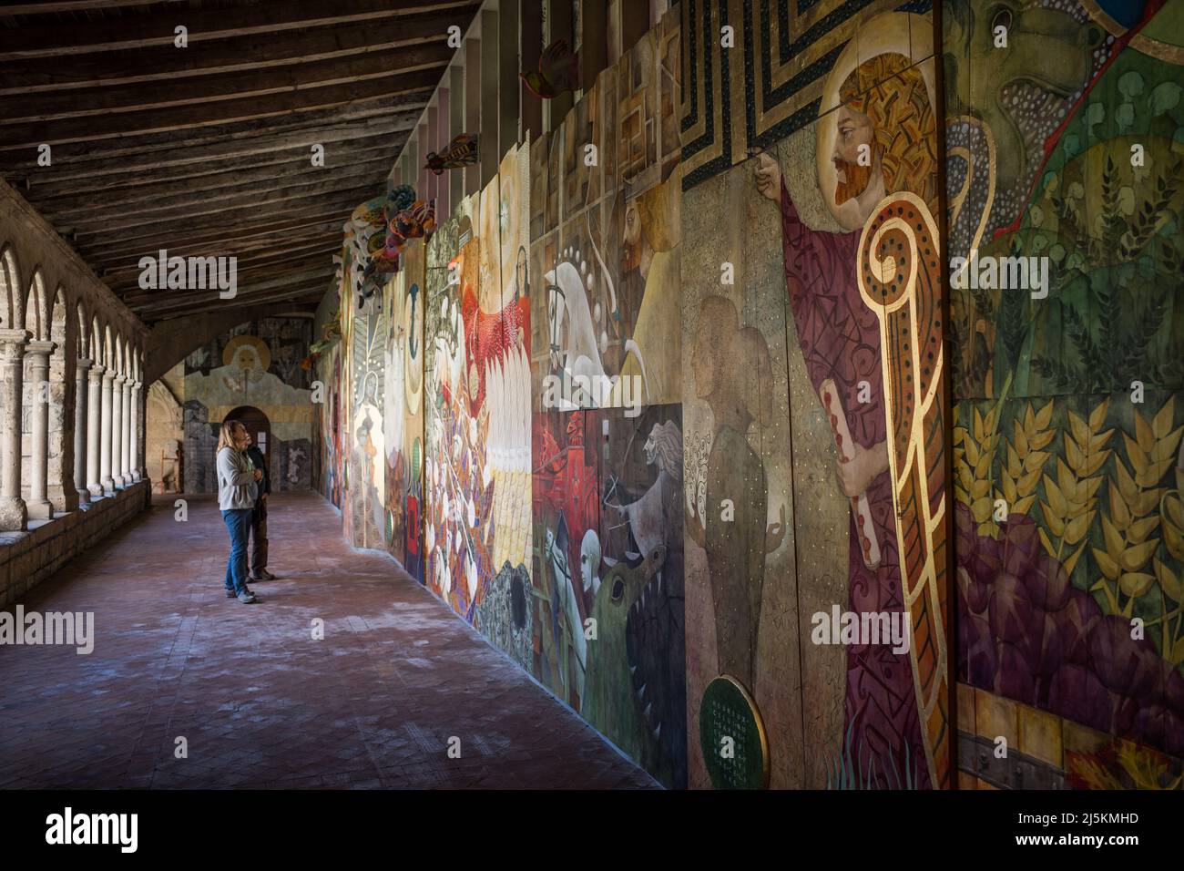 MURAL DEPICTING THE APOCALYPSE IN THE COLLEGIATE CHURCH OF ST ÉMILION ...