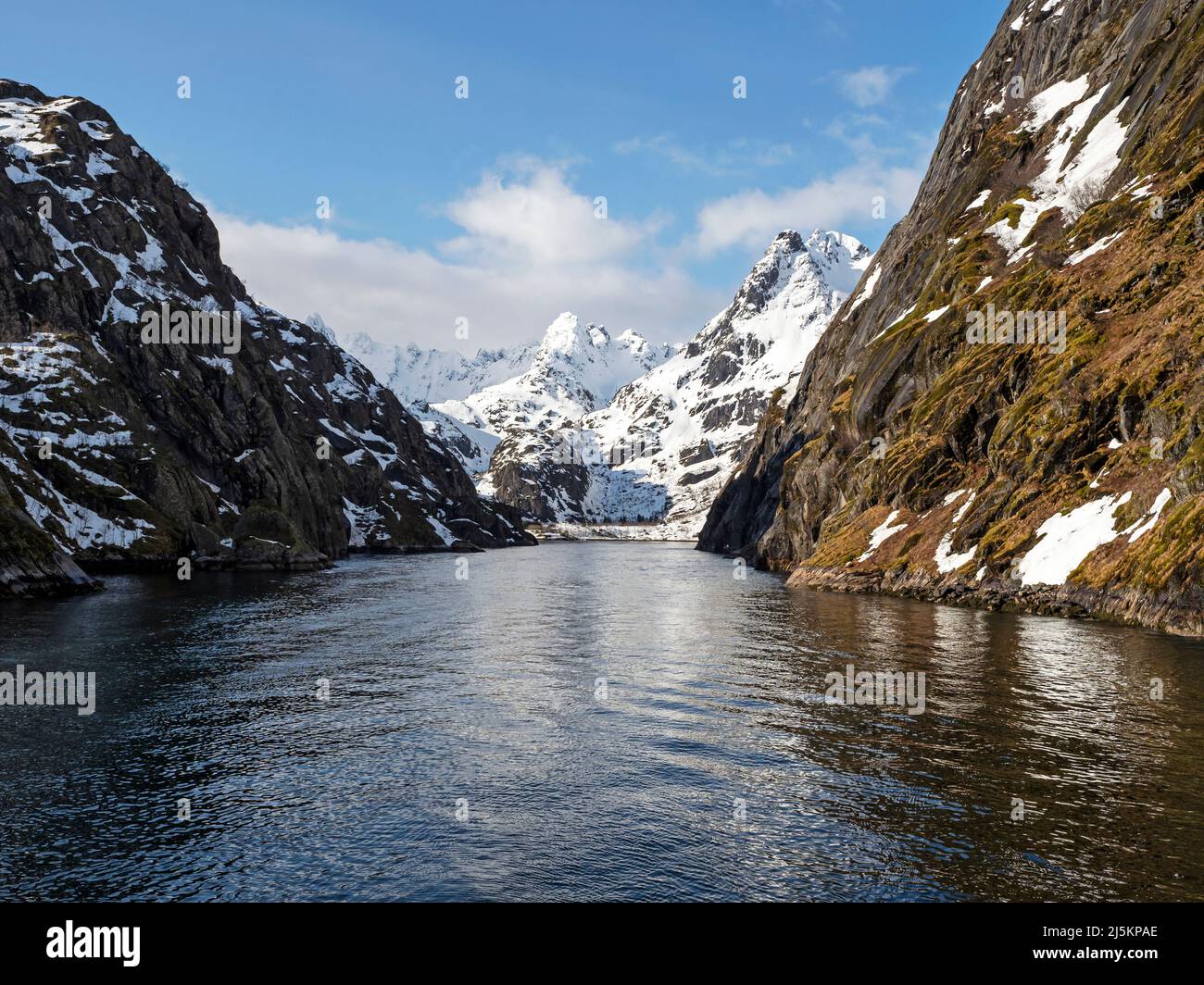 Beautiful Trollfjord in the Lofoten Islands, Norway Stock Photo - Alamy