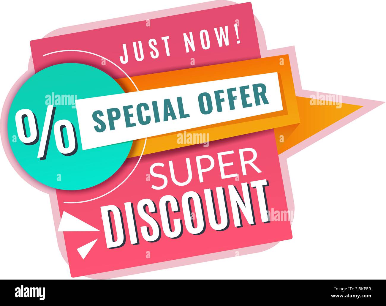 Super discount sticker. Advertising banner. Special offer label Stock ...