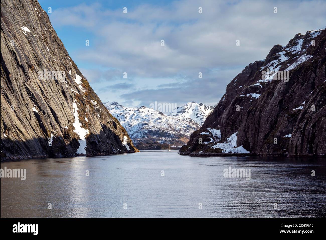 Entrance to Trollfjord in the Lofoten Islands, Norway Stock Photo - Alamy