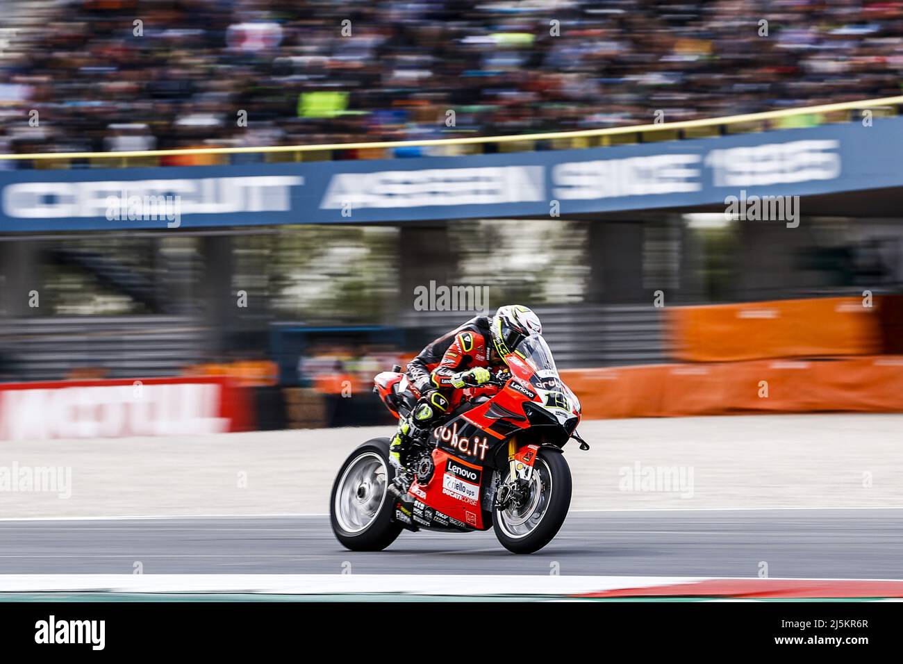 ASSEN - Alvaro Bautista (ESP) on his Ducati during the World Superbike ...