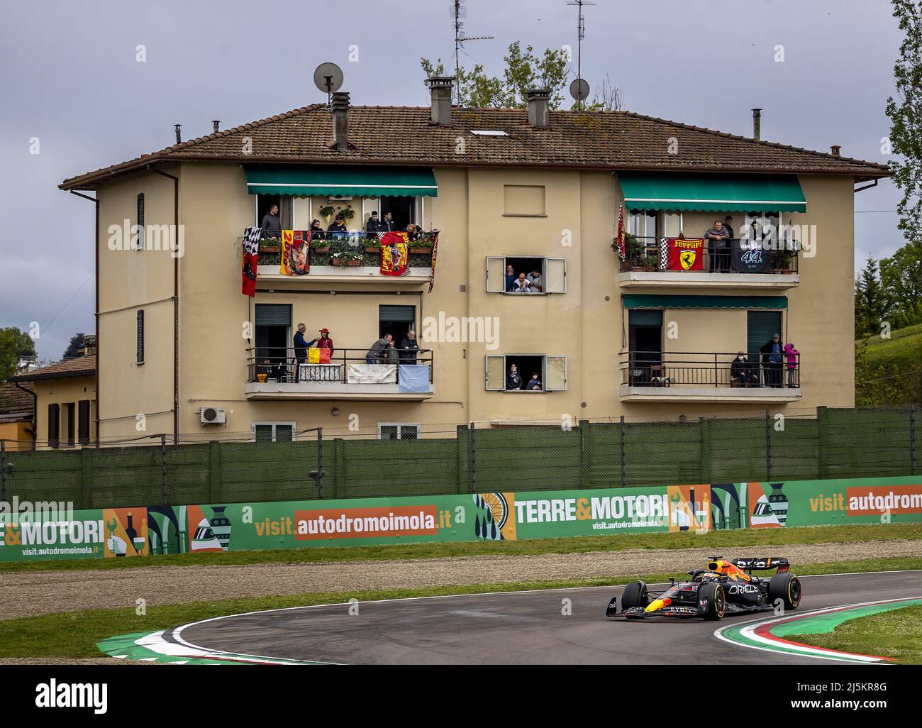 IMOLA - Max Verstappen (Oracle Red Bull Racing) on track during the ...