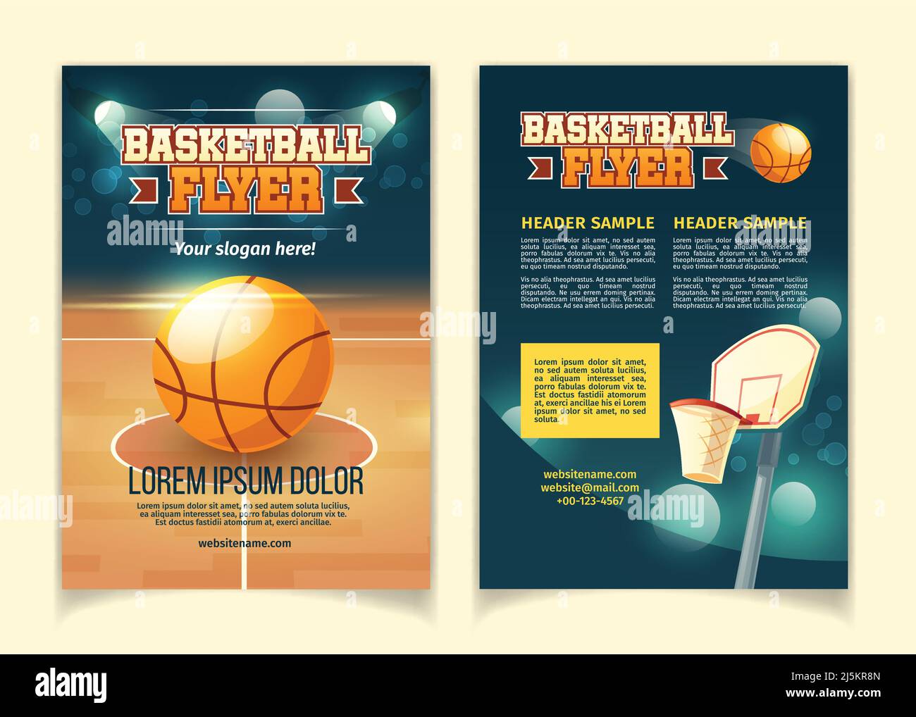 Basketball Tournament Flyers Samples