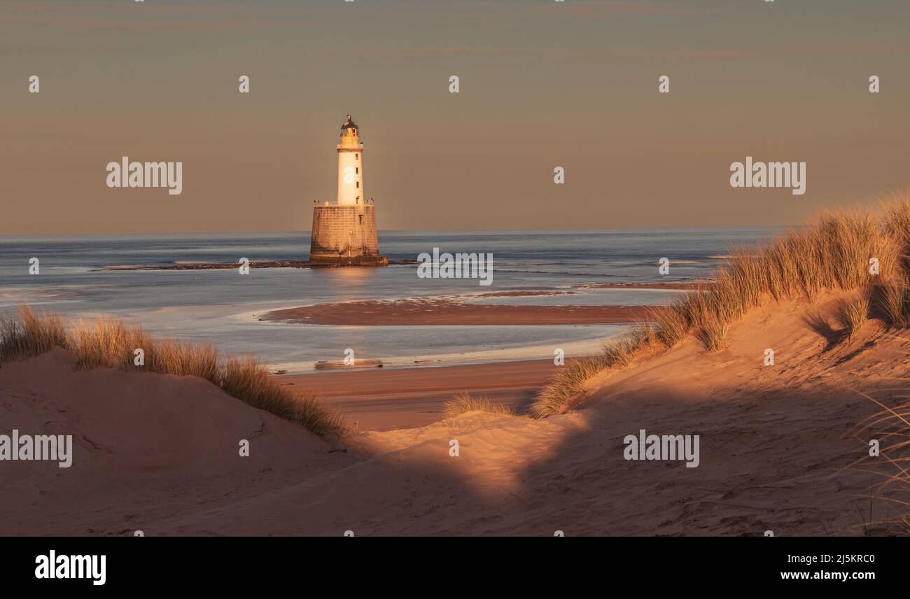 Rattray Head Lighthouse in Aberdeenshire - Scotland Stock Photo - Alamy