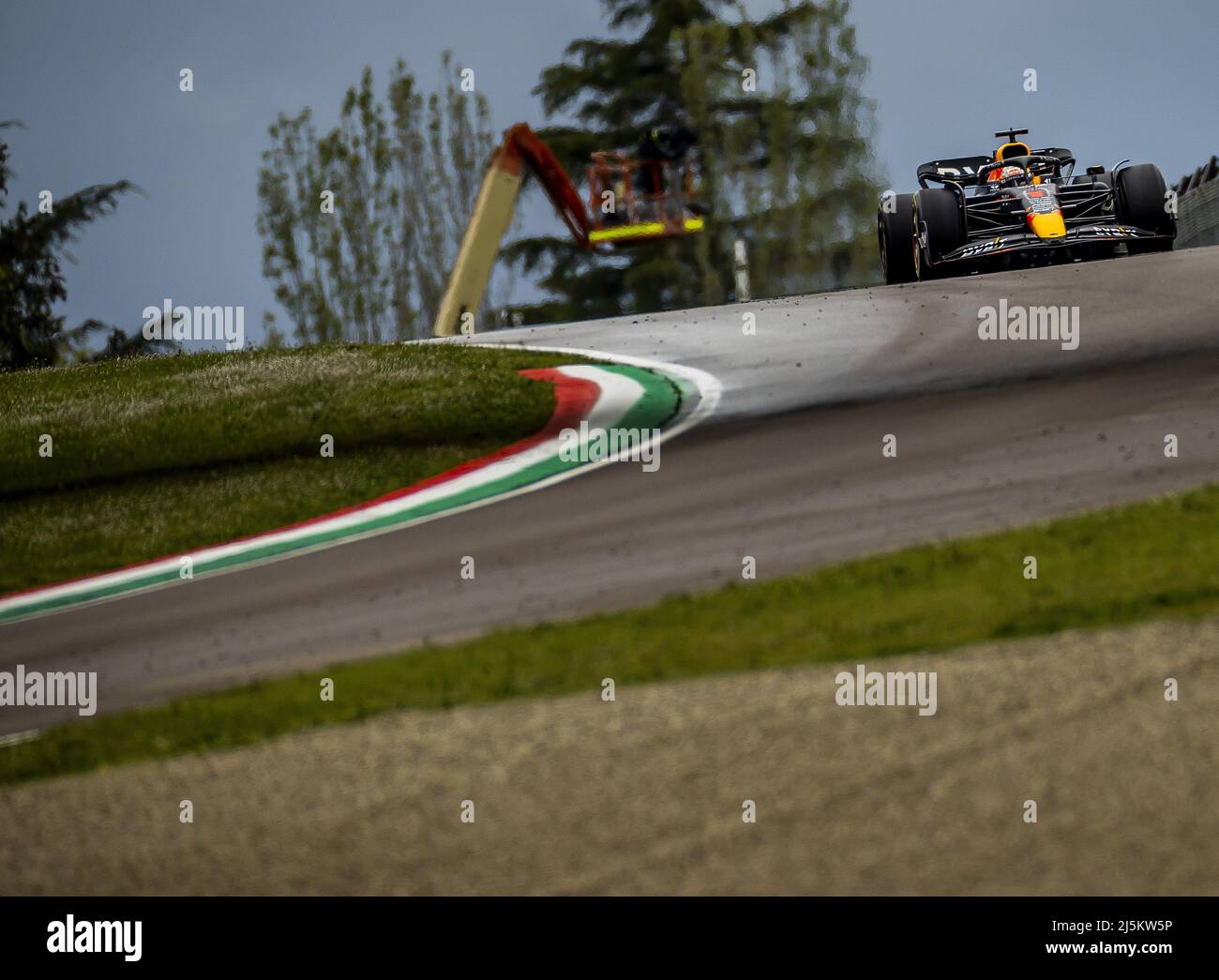 IMOLA - Max Verstappen (Oracle Red Bull Racing) on track during the ...