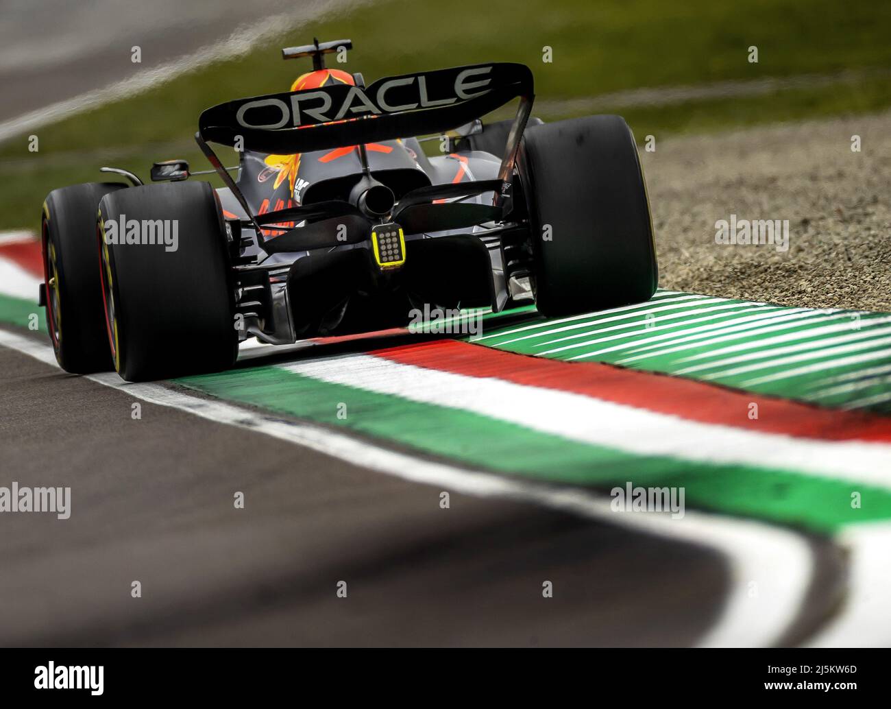IMOLA - Max Verstappen (Oracle Red Bull Racing) on track during the ...