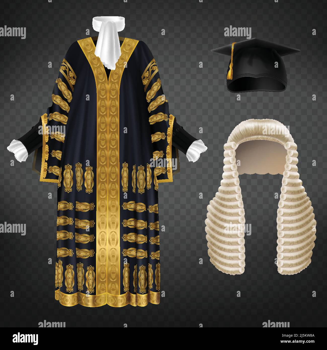 Barrister gown Stock Vector Images - Alamy