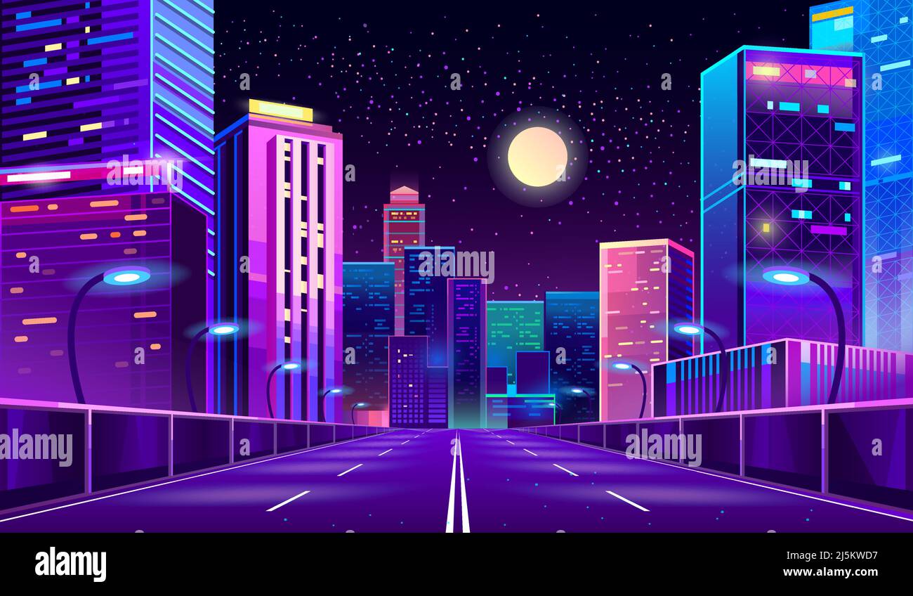 Illuminated dark skyscraper in Stock Vector Images - Alamy