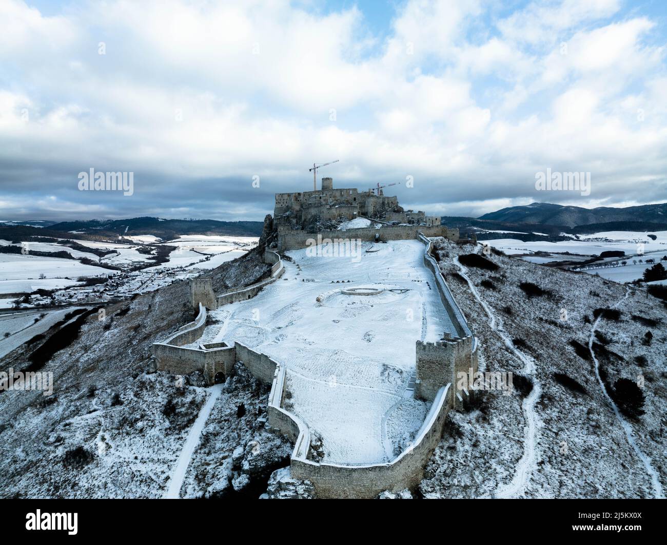View of Spis Castle in Spisske Podhradie, Slovakia Stock Photo - Alamy
