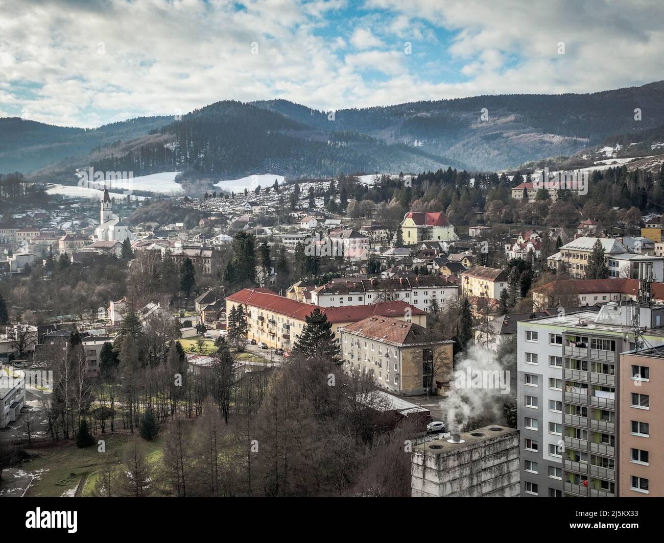 View of the street in Gelnica, Slovakia Stock Photo - Alamy