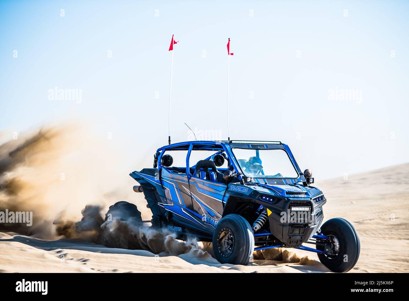 Doha, Qatar- April 22,2022: Off road buggy car in the sand dunes of the ...