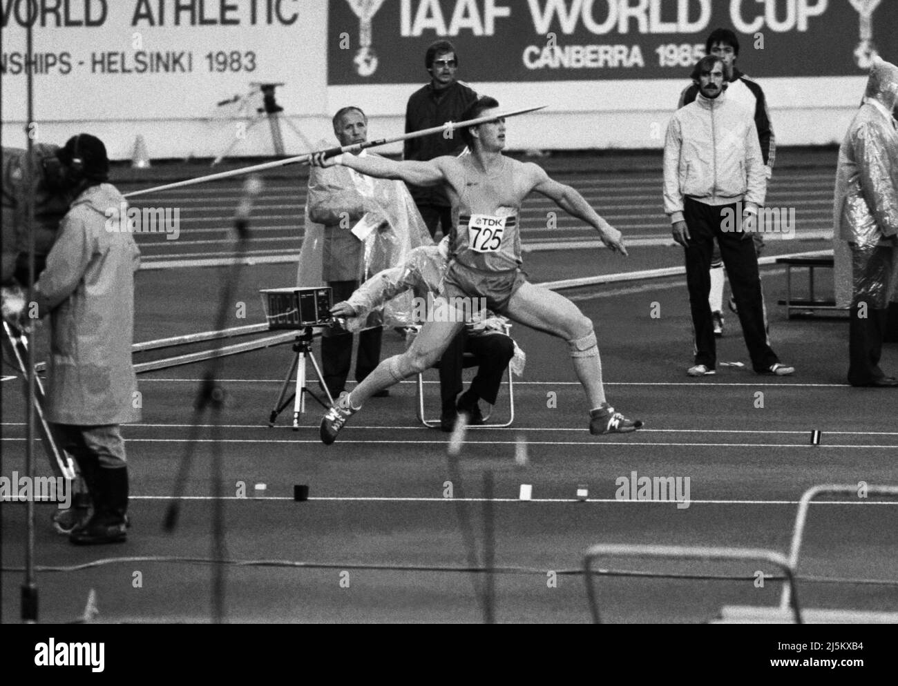 KENTH ELDEBRINK Sweden Javelin athlete at IAAF World Champion Ship in Helsinki Finland 1983 ...