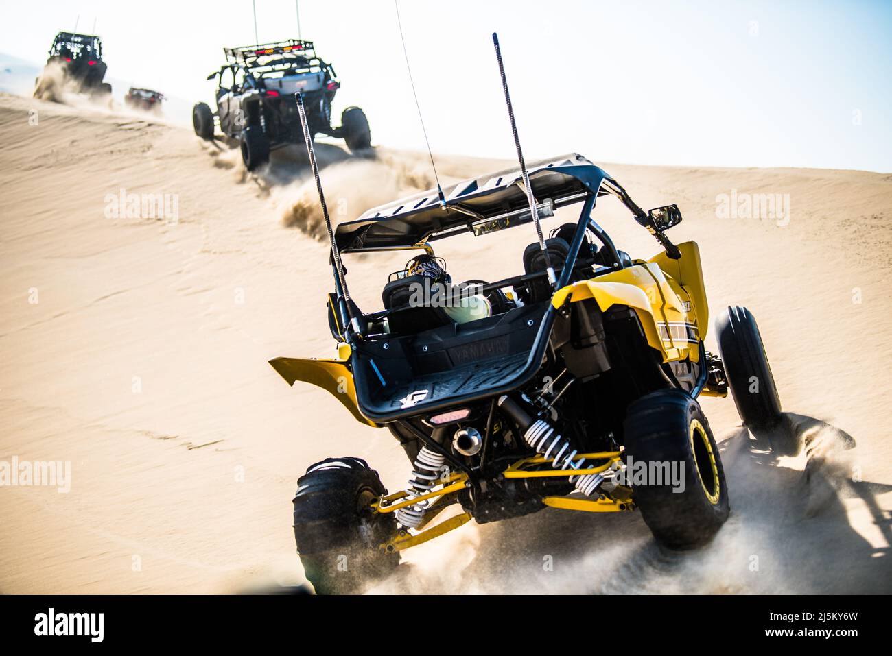 Doha, Qatar- April 22,2022: Off road buggy car in the sand dunes of the ...