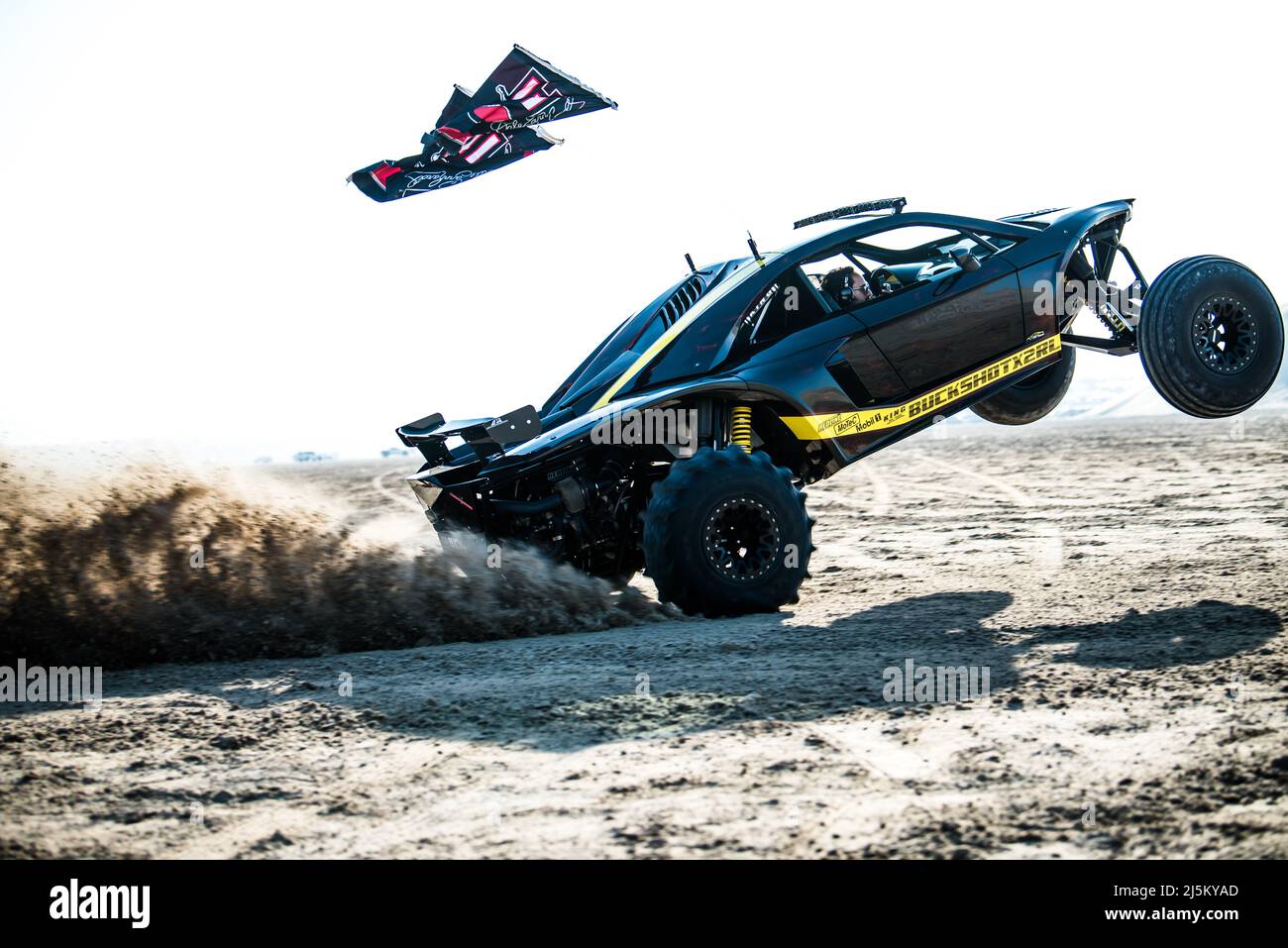 Doha, Qatar- April 22,2022: Off road buggy car in the sand dunes of the ...