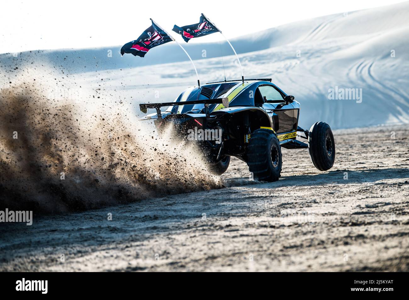 Doha, Qatar- April 22,2022: Off road buggy car in the sand dunes of the ...
