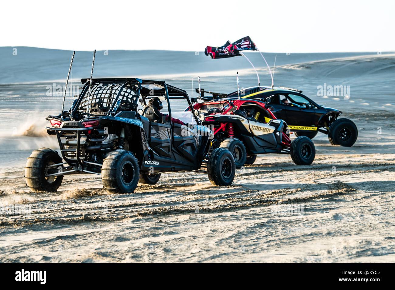 Doha, Qatar- April 22,2022: Off road buggy car in the sand dunes of the ...