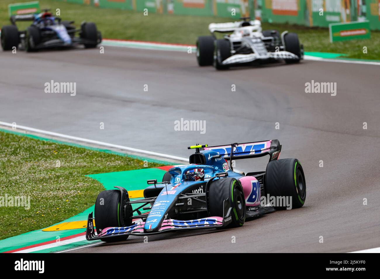 Esteban Ocon (FRA) Alpine F1 Team A522. 24.04.2022. Formula 1 World Championship, Rd 4, Emilia ...
