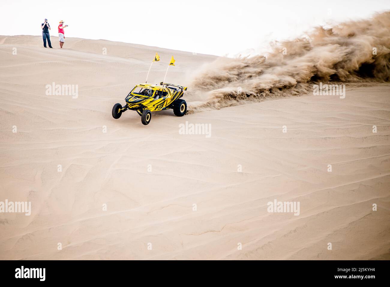 Doha, Qatar- April 22,2022: Off road buggy car in the sand dunes of the ...