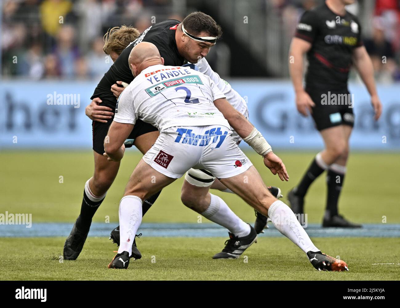 Barnet, United Kingdom. 24th Apr, 2022. Premiership Rugby. Saracens V ...