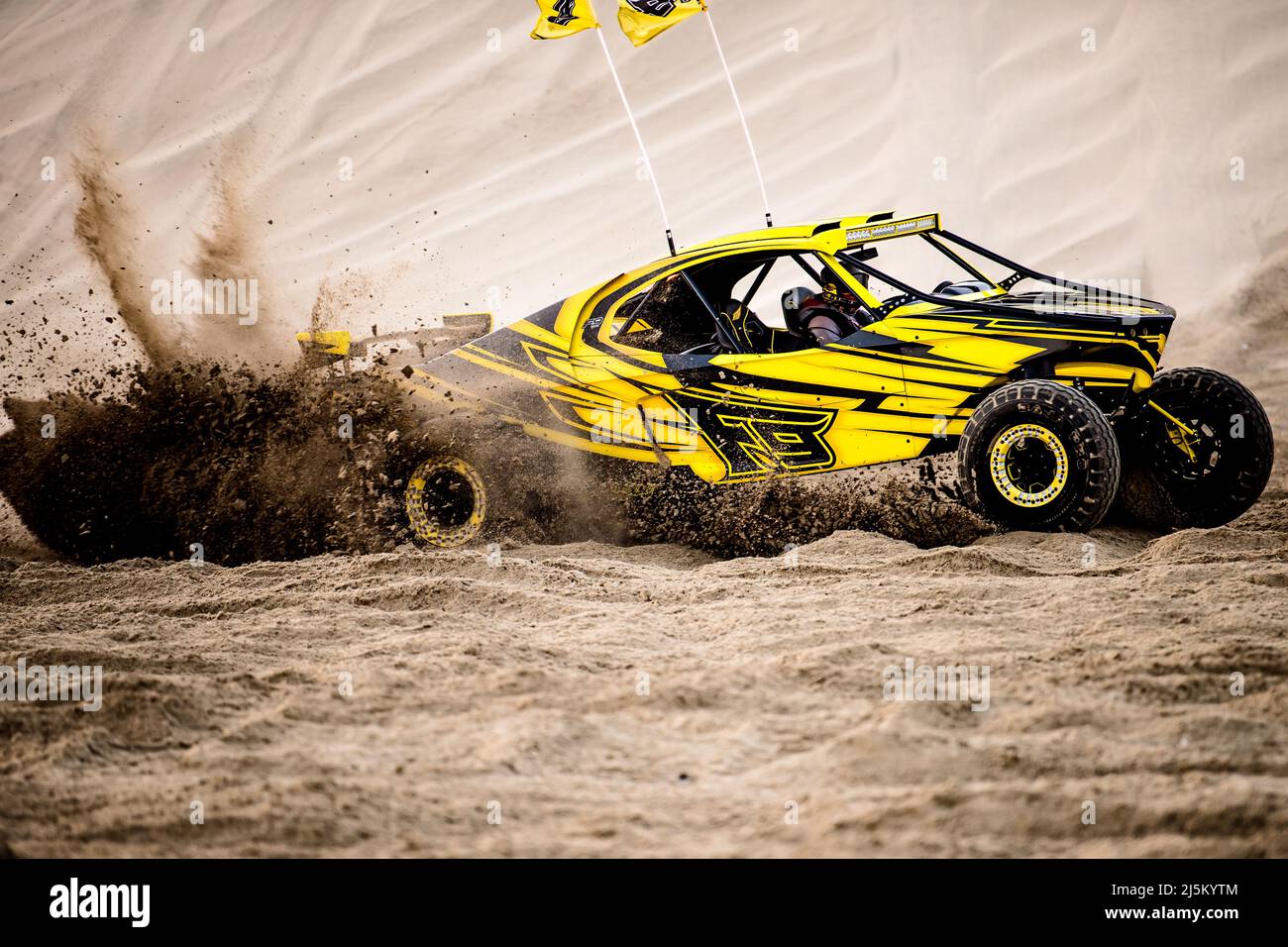 Doha, Qatar- April 22,2022: Off road buggy car in the sand dunes of the ...