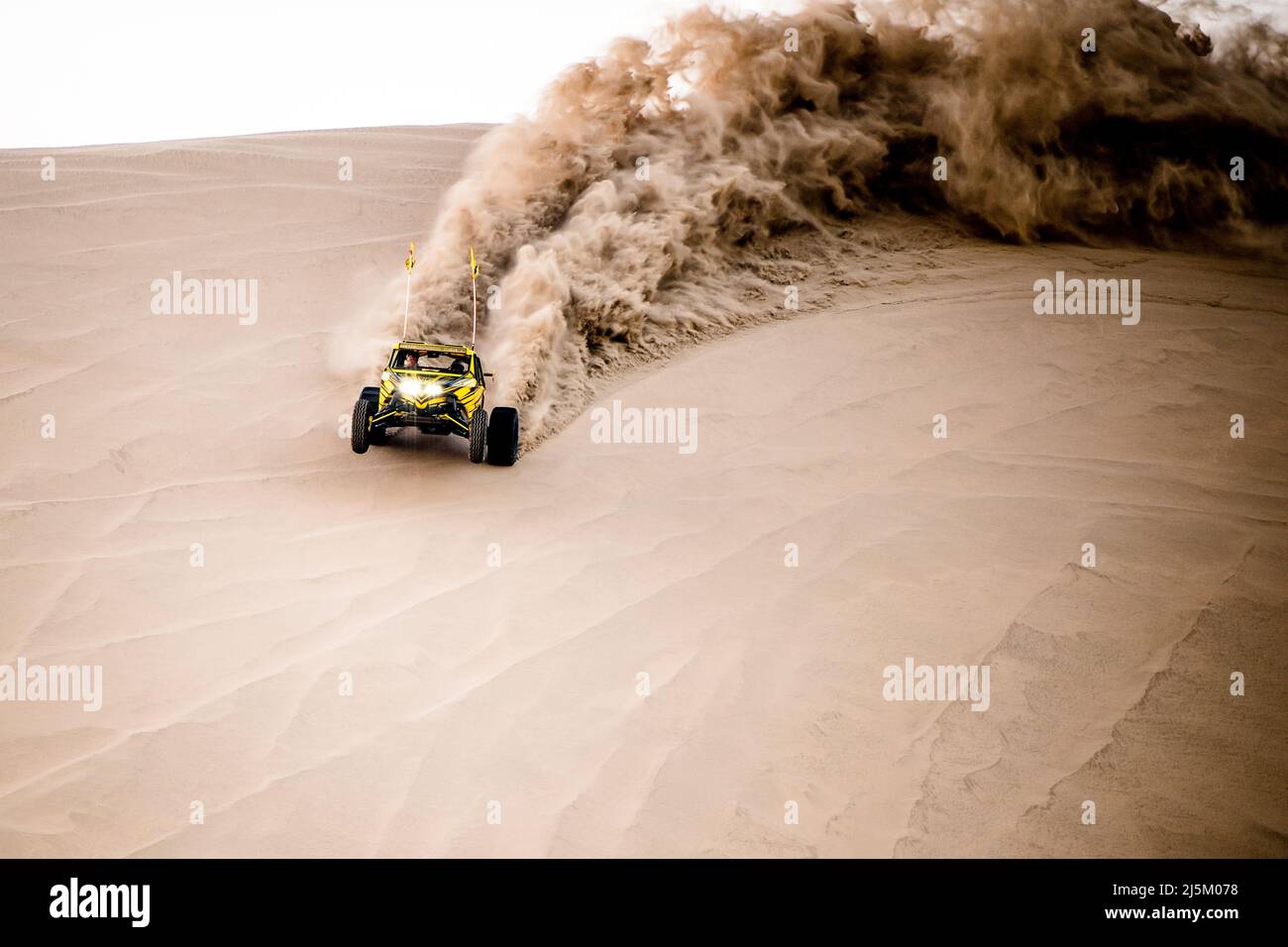 Doha, Qatar- April 22,2022: Off road buggy car in the sand dunes of the ...