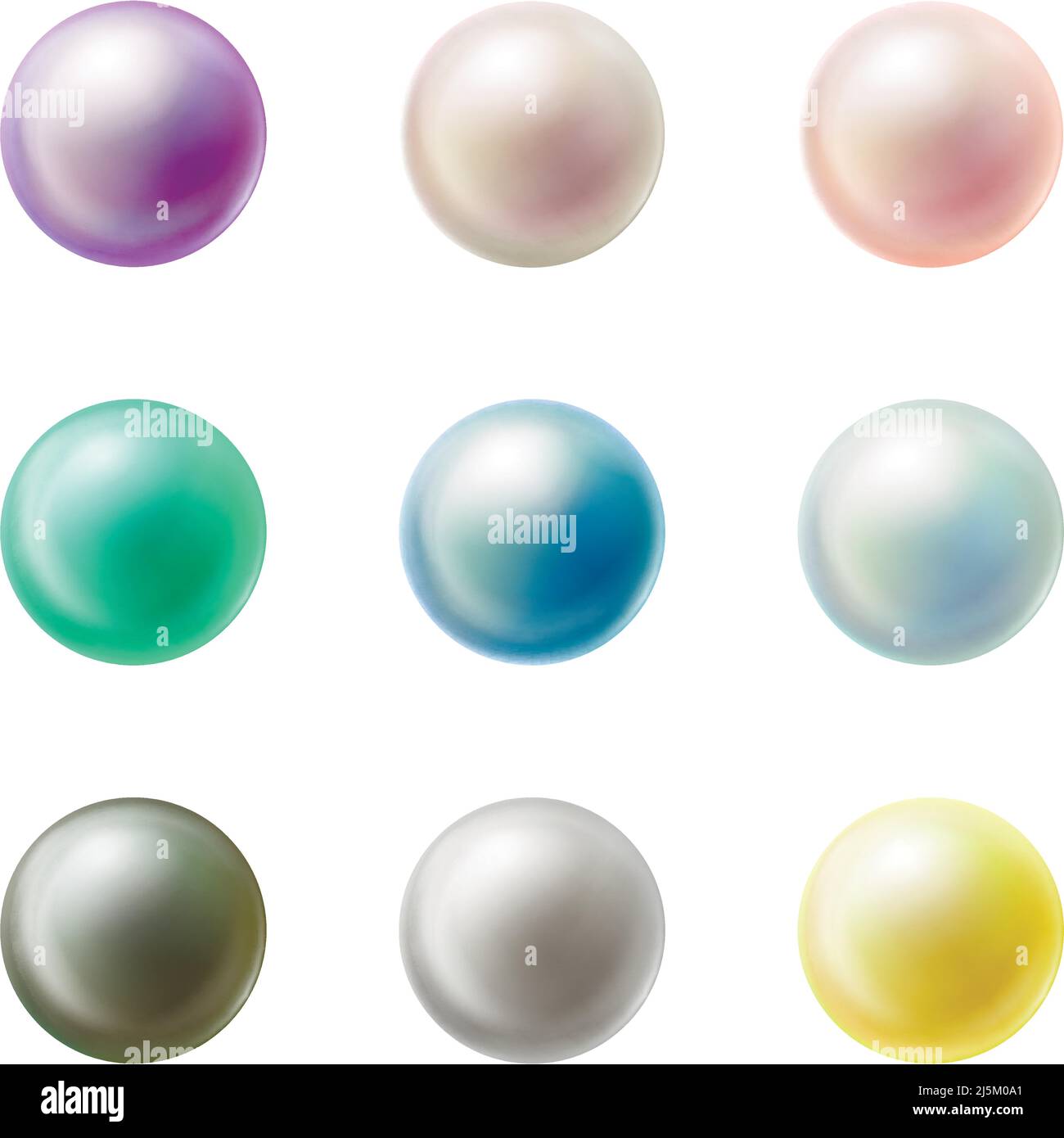 Various color blank round magnet buttons or icons with shiny ...